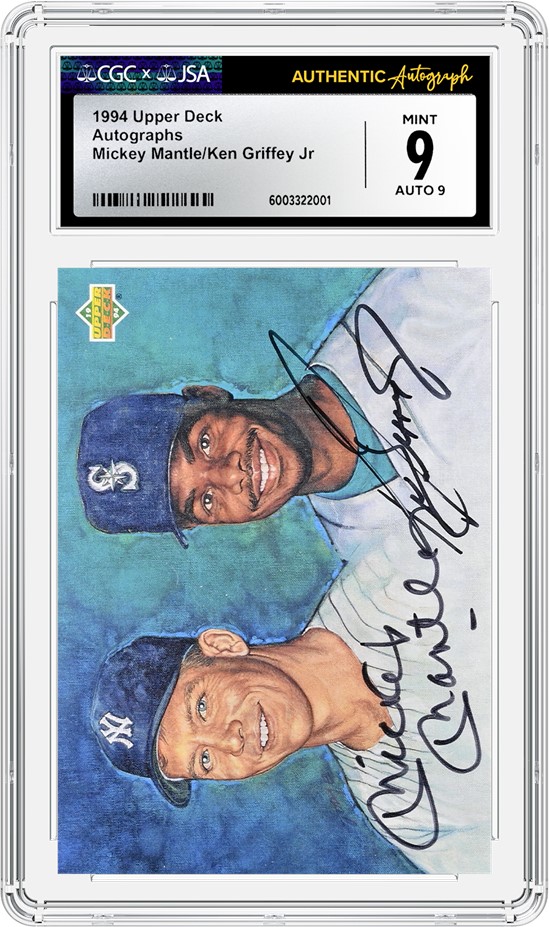 CGC x JSA Grade and Authenticate Iconic 1994 Upper Deck Mickey Mantle ...
