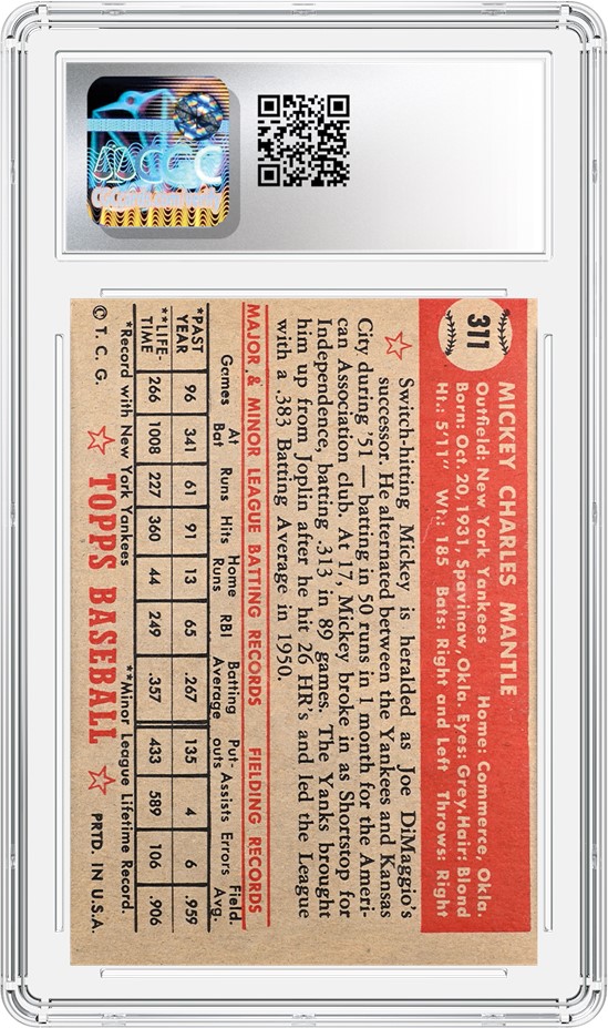 What’s the Difference Between a Type 1 and Type 2 1952 Topps #311 ...