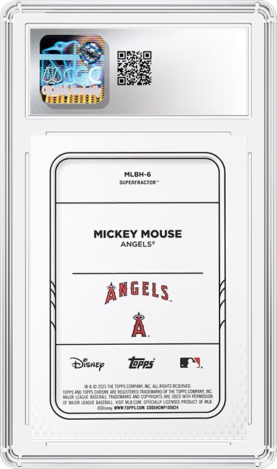 CGC-certified Topps Chrome MLB Mickey Mouse SuperFractor Offered in ...