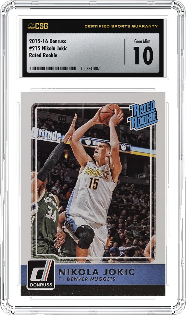 CSG Card of the Month: 2015-16 Donruss #215 Nikola Jokic Rated Rookie | CGC