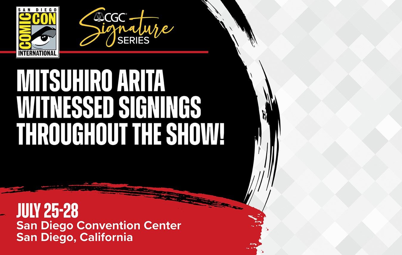 Authorized CGC Representative Witnessing with Mitsuhiro Arita at Booth ...