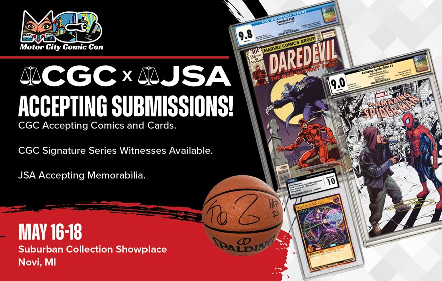 CGC and JSA Accepting Submissions at Motor City Comic Con | CGC