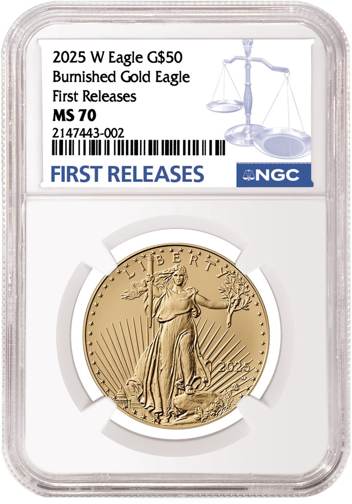 NGC Special Labels and Designations for the 2025-W Burnished Gold ...