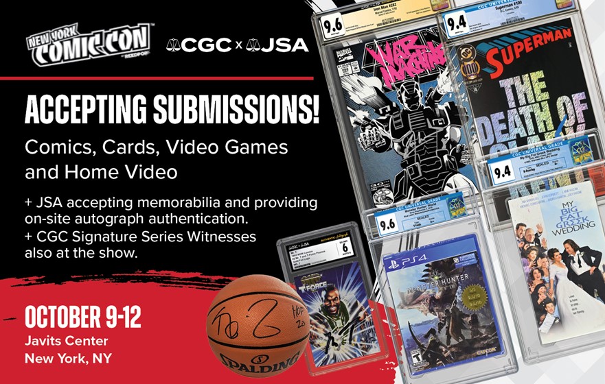 CGC and JSA Appointed the Official Grading and Authentication Services ...