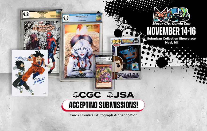 CGC and JSA Accepting Submissions at Motor City Comic Con | CGC