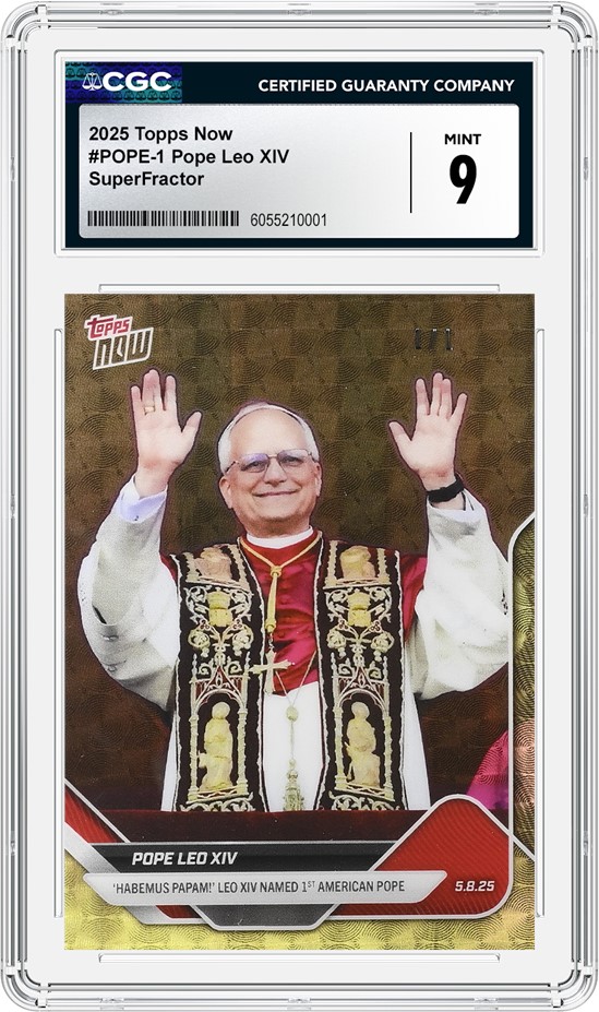 Record-breaking Pope Leo XIV Card Certified by CGC Realizes Five ...
