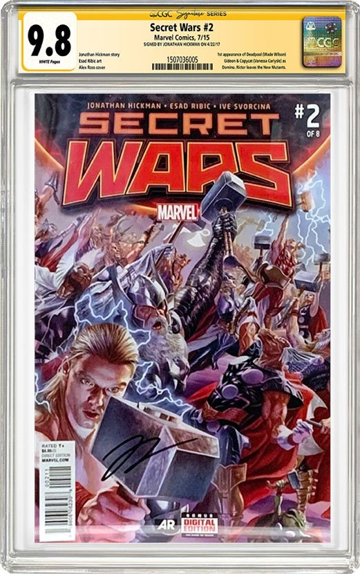 CGC Announces In-House Private Signing with Jonathan Hickman | CGC