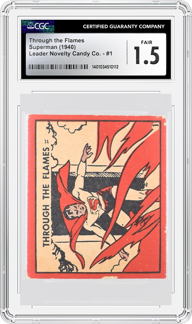 1940 Superman Card Certified by CGC Cards Tops $10,000 in Hake's ...