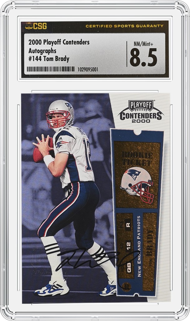 Gorgeous CSG 9 Playoff Contenders Autographs #144 Tom Brady Card Graces ...