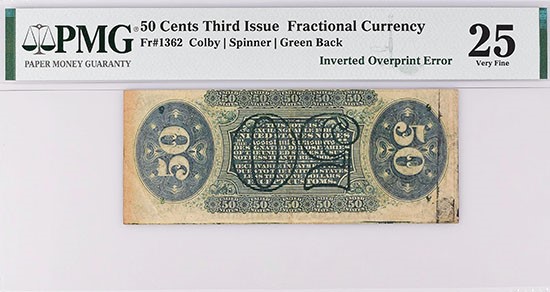 Error Note Chronicles: Inverted Overprint Errors | PMG