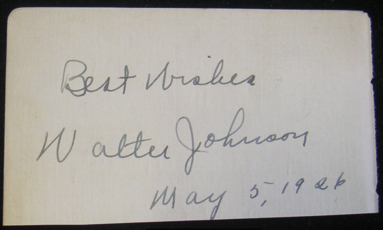 CGC x JSA Signature Analysis: Walter Johnson | CGC