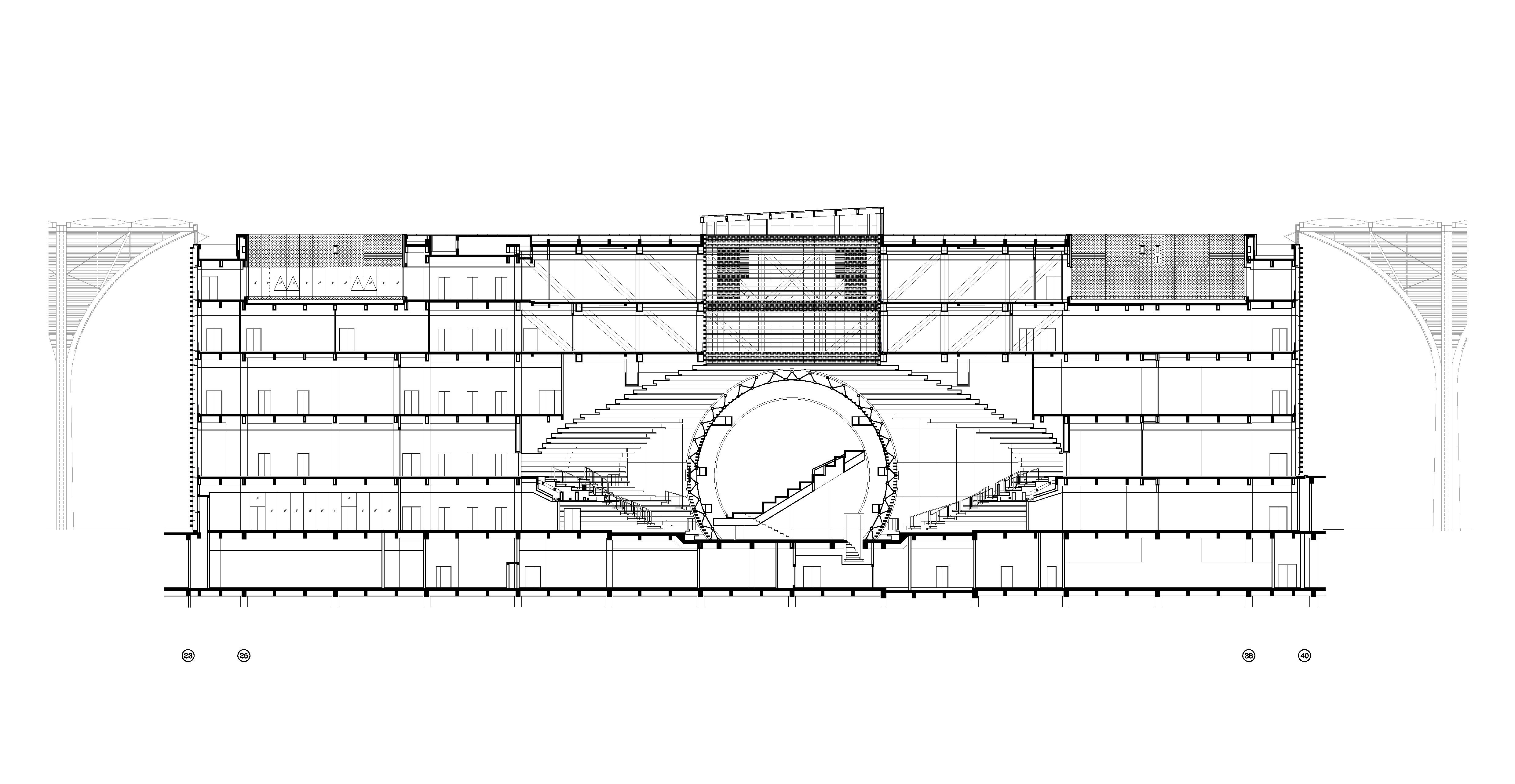 La Tianjin Binhai Library di MVRDV: focus sulle strutture