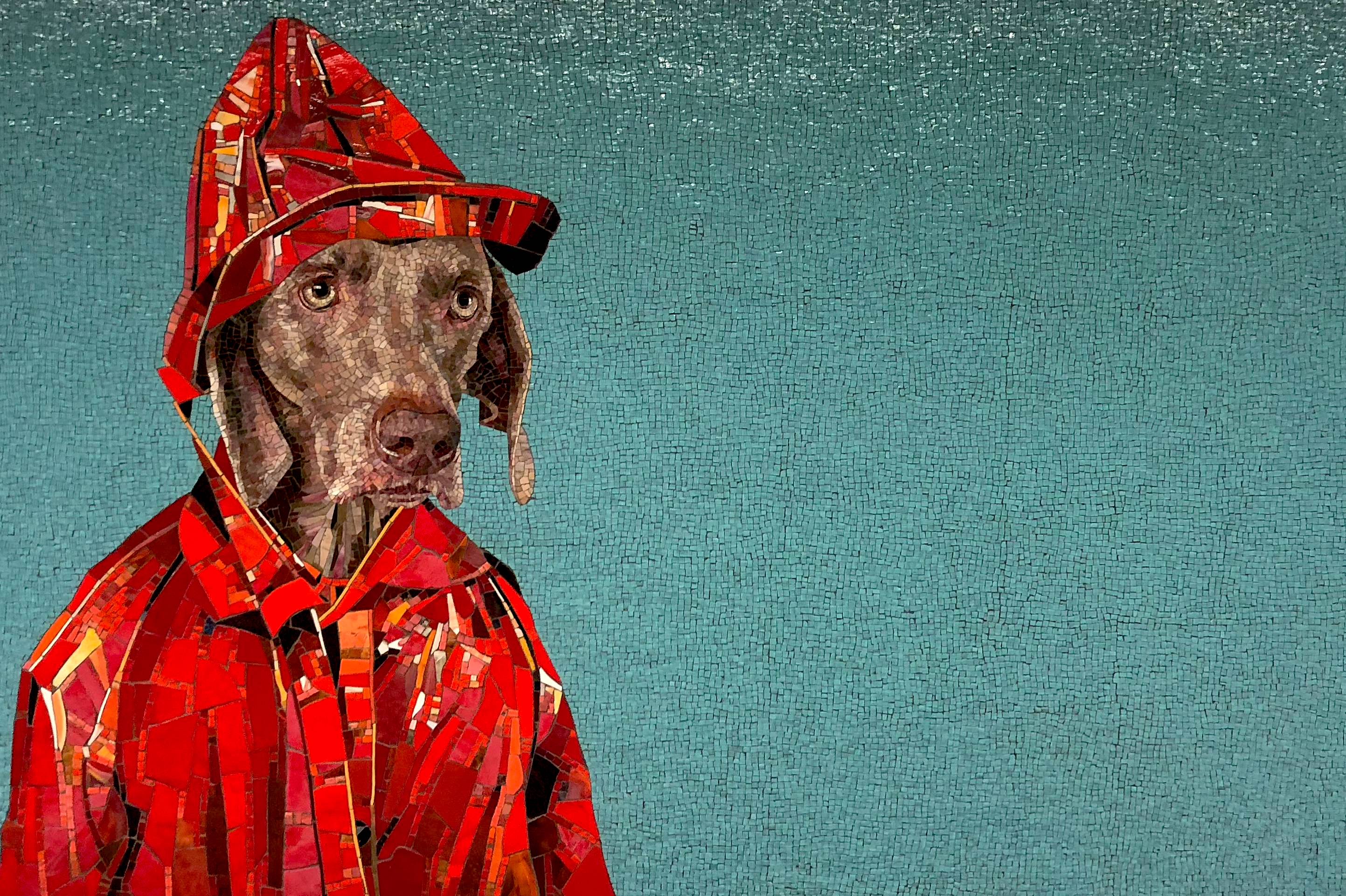 Artist William Wegman's Weimaraners Brighten up NYC's 23rd Street