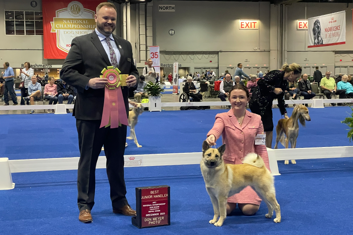 AKC Best Junior Awarded at the 2023 AKC Junior Showmanship Final