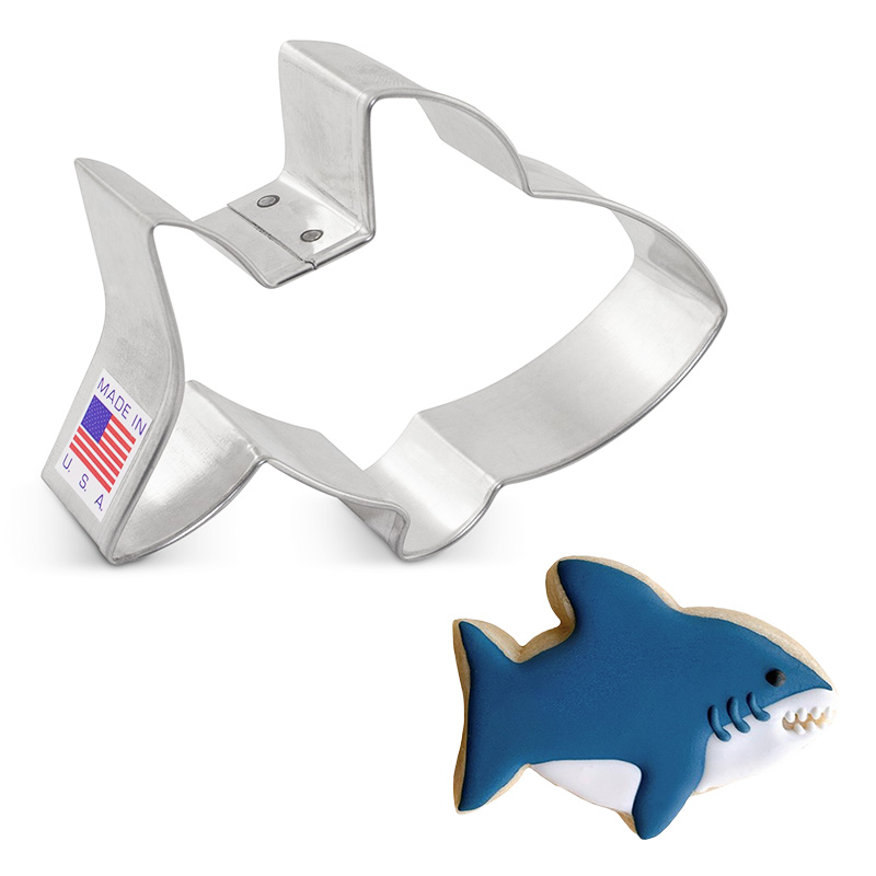 How to Decorate Baby Shark Cookies | Tutorials: Ann Clark Cookie Cutters