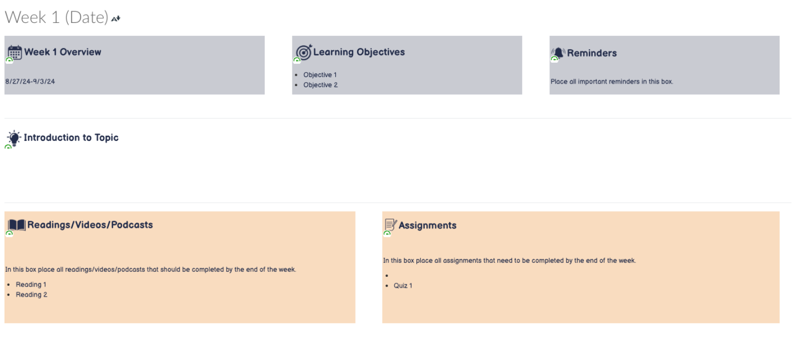 Canvas Templates that Integrate Inclusive Course Design Principles ...