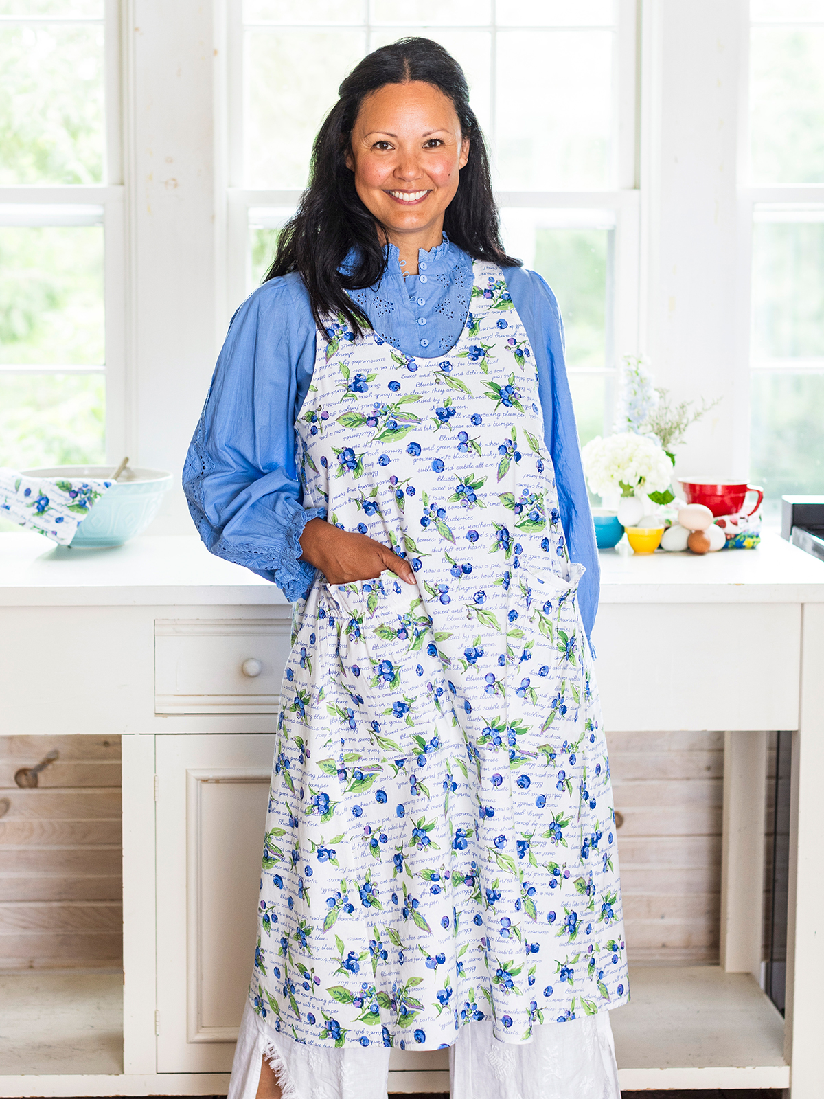 Blueberry Embroidered Apron | What's New?, Linens & Kitchen :Beautiful ...