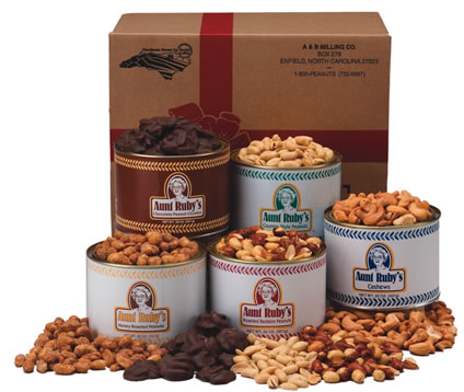 Peanuts: Gourmet Peanuts | North Carolina Peanuts | Aunt Ruby's Peanuts