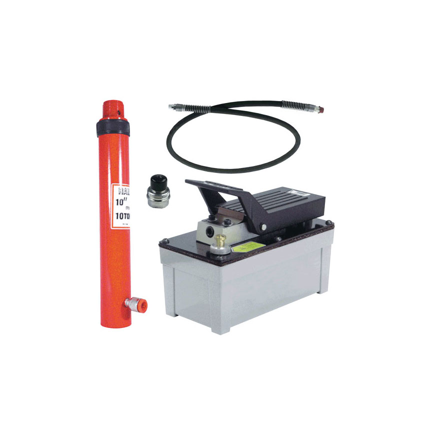 10-Ton Hydraulic Kit w/ OTC Pump, Hydraulics: Auto Body Toolmart