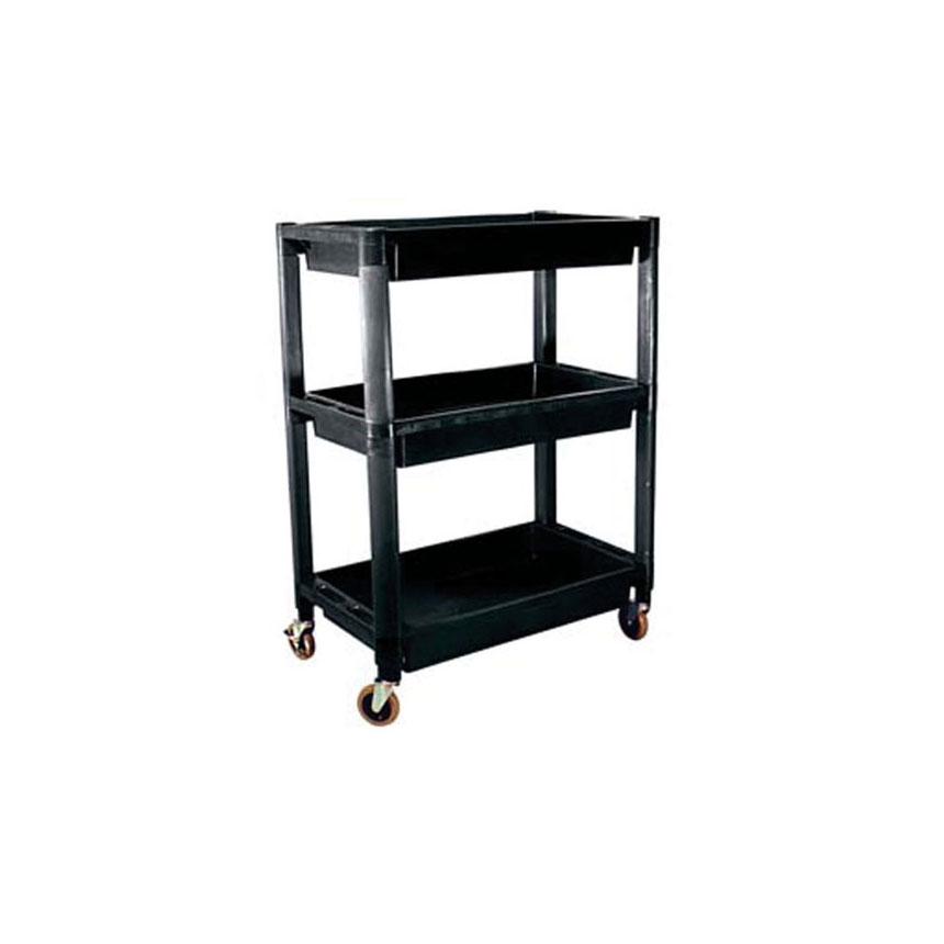 ATD Tools 3-Shelf Heavy-Duty Plastic Utility Cart, Work Carts: Auto ...