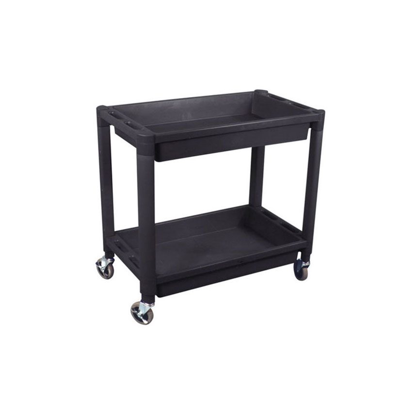 ATD Tools 2-Shelf Heavy-Duty Plastic Utility Cart, Work Carts: Auto ...
