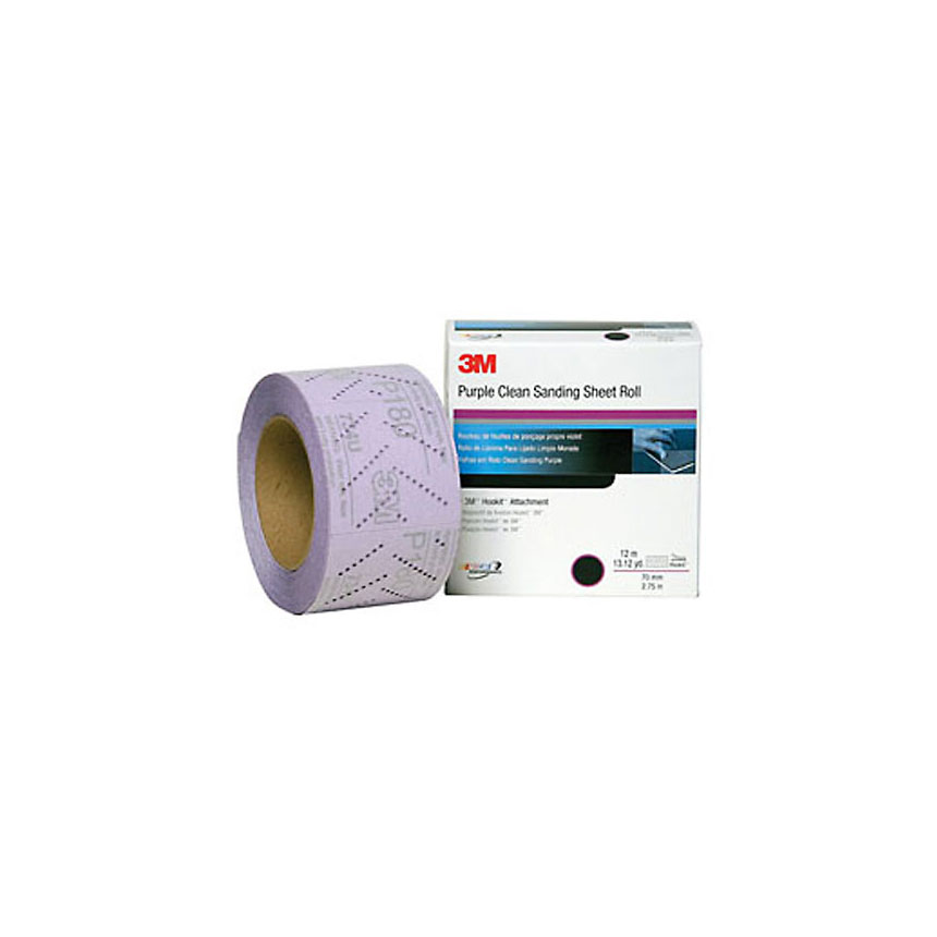3M Hookit Purple Clean Sanding Sheet Roll 740I, File Sheets & Rolls ...