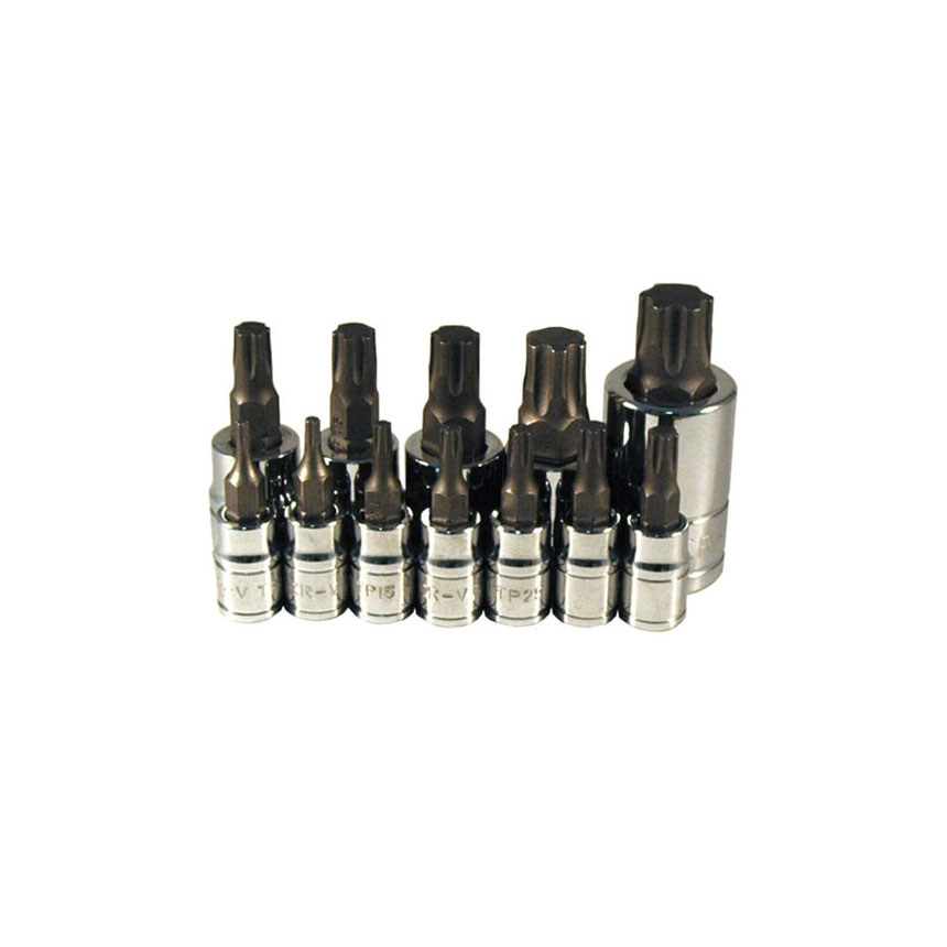 ATD Tools 12 Pc. Star Plus Bit Socket Set - 13777, Torx and Star Bits ...