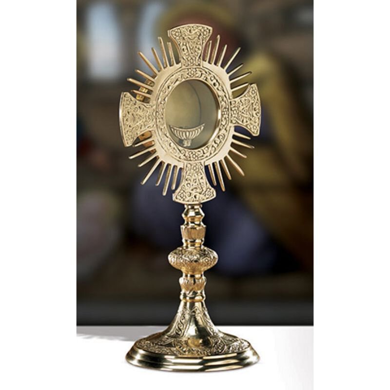 Cross and Rays Monstrance with Luna, Church Supplies: Autom