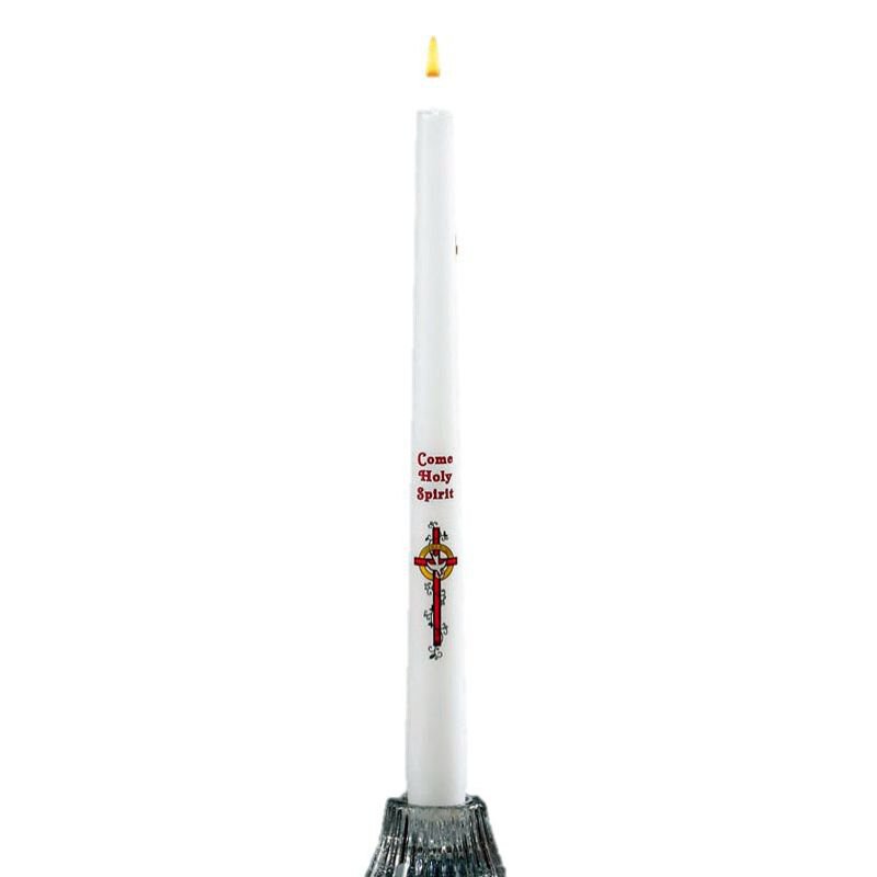 Holy Spirit Confirmation Candle - 24/pk, Candles: Autom