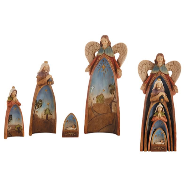 Four-Piece Nesting Nativity Set