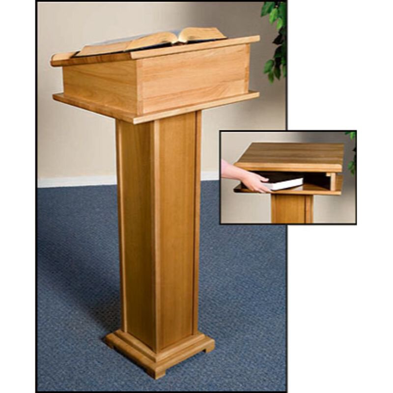Lectern with Shelf, Church Supplies: Autom