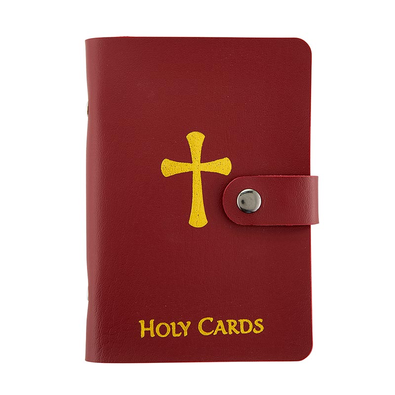 Maroon Holy Card Holder - 8/pk