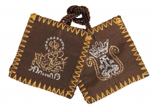 Catholic Devotionals, Scapulars, Brown Scapular, Wool Scapular | Autom