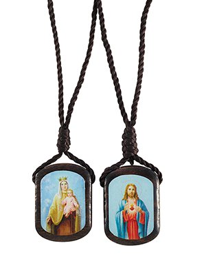 Oval Wood Scapular - 36/pk, Devotional Items: Autom