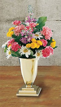 Church Furnishings, Flower Stand, Vases, Liners, Sudbury Brass | Autom
