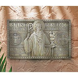 St. Benedict Garden Plaque