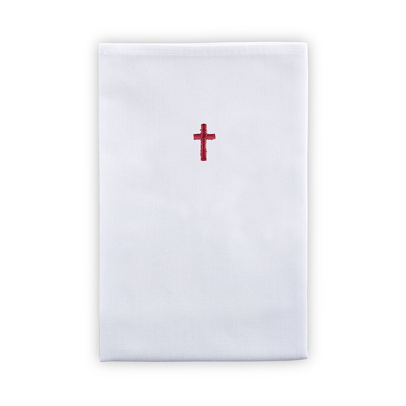 100% Linen Red Cross Lavabo Towel - 12/pk, Church Supplies: Autom