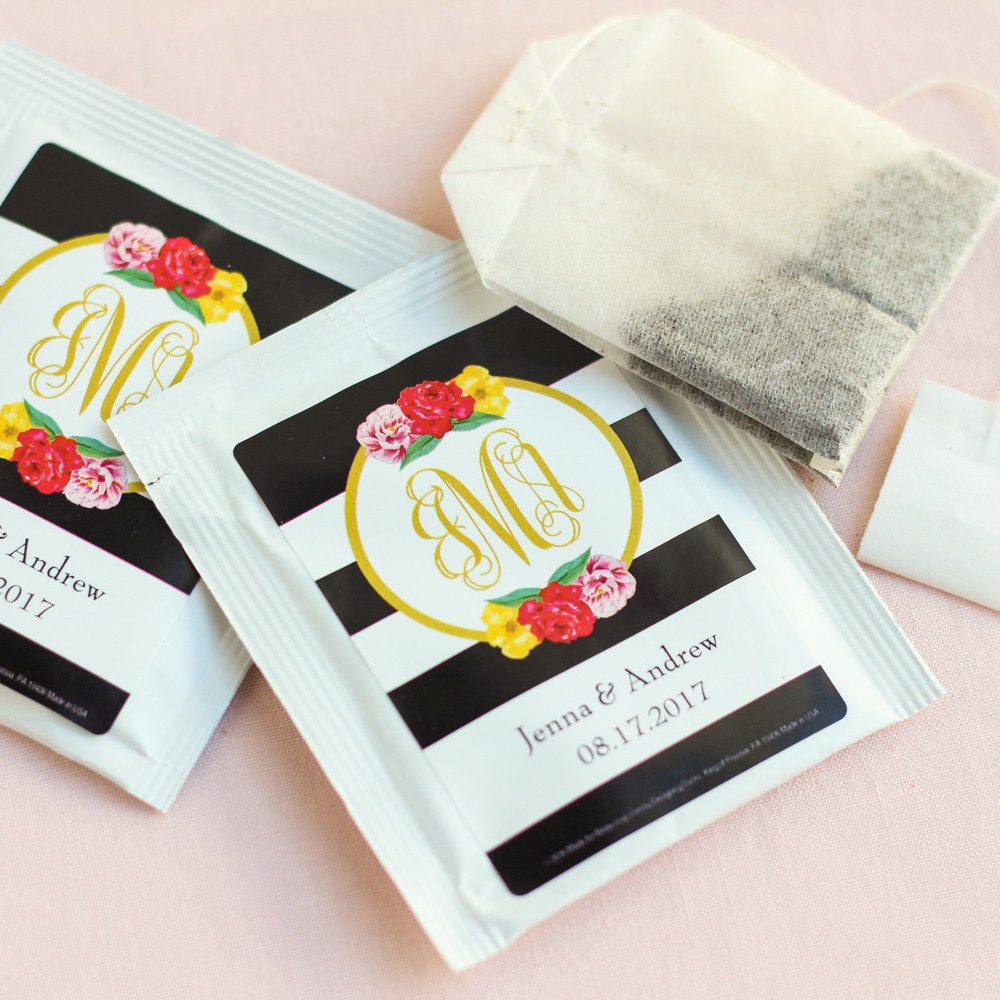 Personalized Wedding Tea Bag Favors | Beau-coup