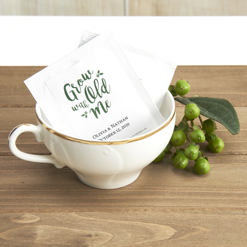 Personalized Wedding Tea Bag Favors | Beau-coup