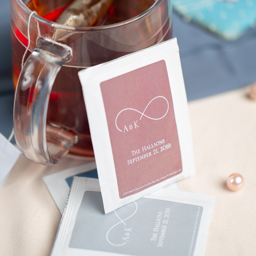 Personalized Wedding Tea Bag Favors | Beau-coup