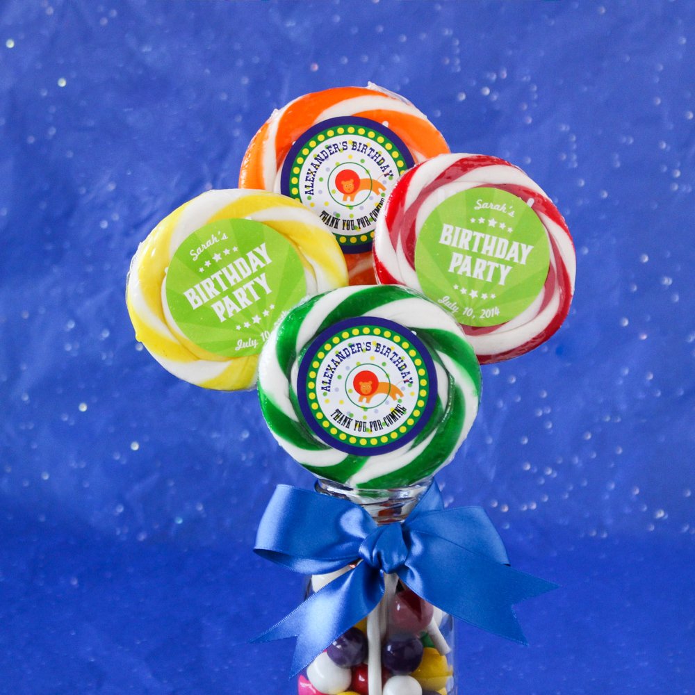 Personalized Round Birthday Labels