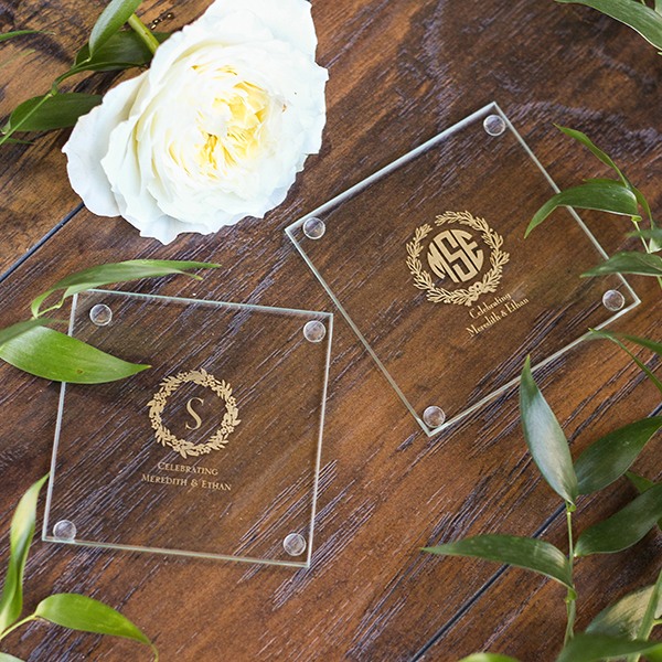 Personalized Glass Coaster Favors | Beau-coup