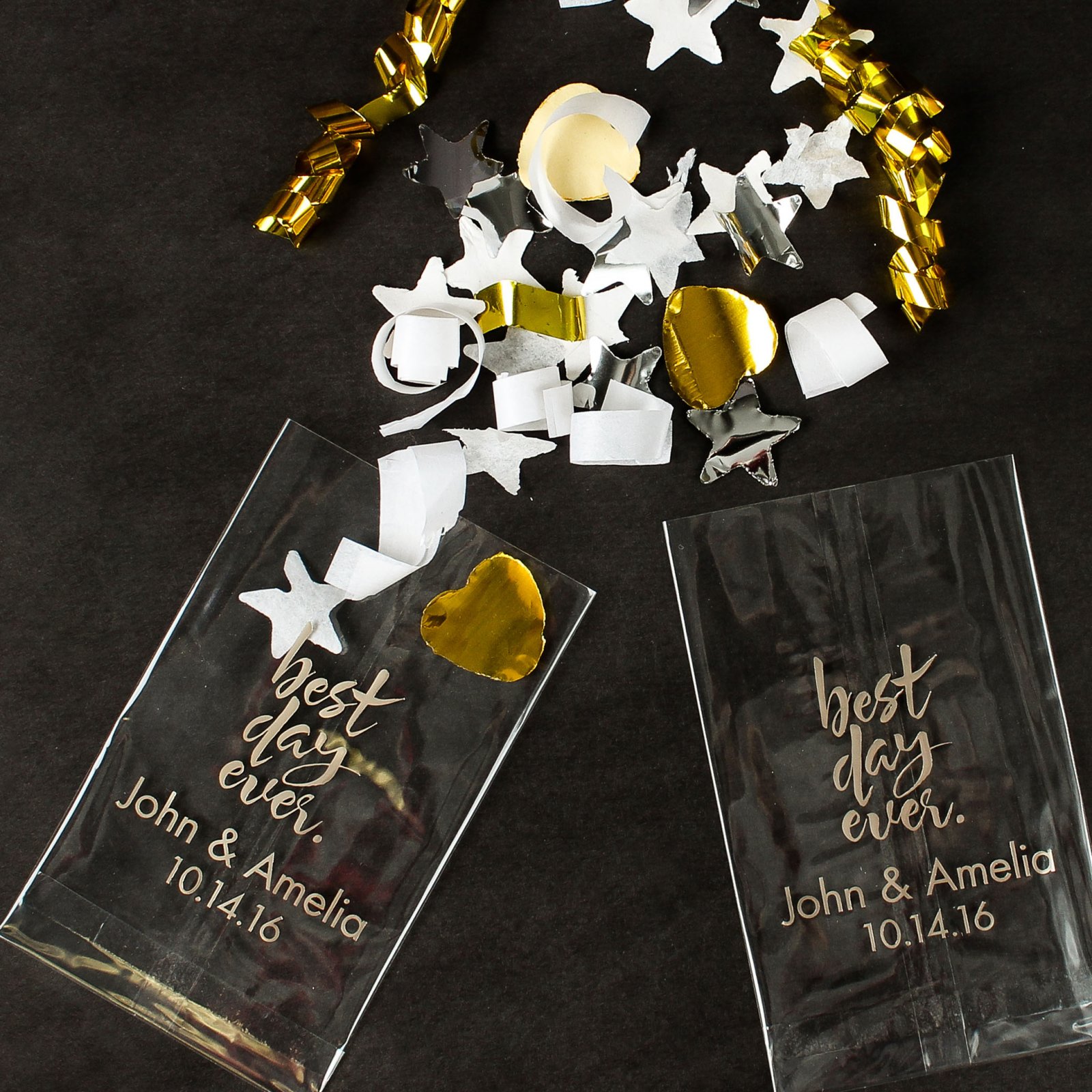 Personalized Wedding Cellophane Favor Bags | Beau-coup