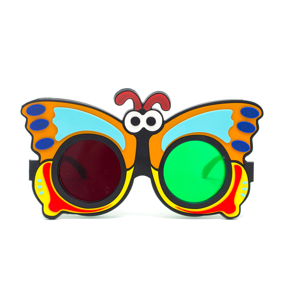 Fun Foam Goggles with Animal Figures, Glasses: R/G/Blue or Polarized ...