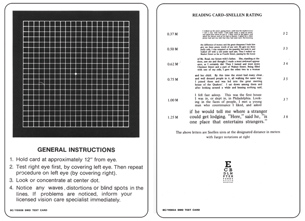 Jaeger Test Card, Jaeger Test Card: Bernell Corporation
