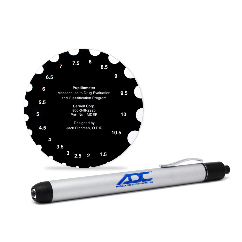 Metal Exam Penlight and MDEP Pupillometer, Pupillary Reflex Devices ...