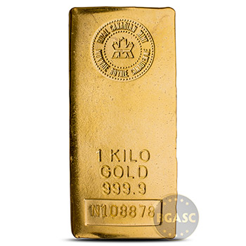 Buy 1 Kilo Gold Bar Royal Canadian Mint .9999 Fine 24kt 32.15 Troy ...