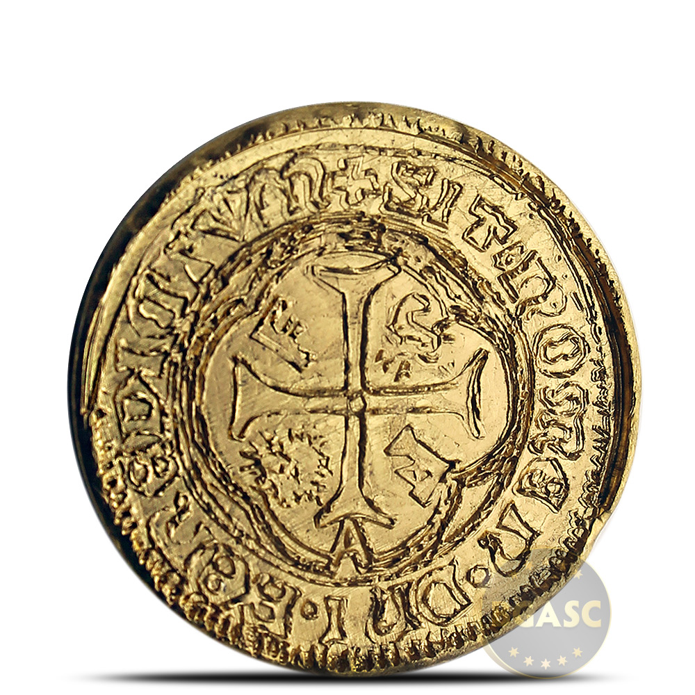 Buy 1 oz Gold Round MK BarZ Pirate Treasure Spanish Doubloon .9999 Fine ...