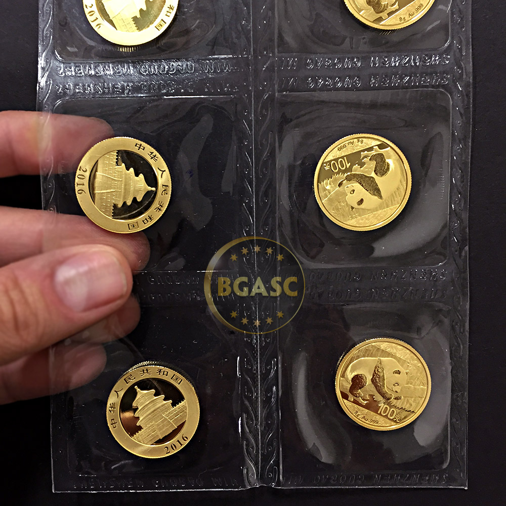 Buy 8 gram 2016 Chinese Gold Panda Coin 100 Yuan Brilliant Uncirculated ...
