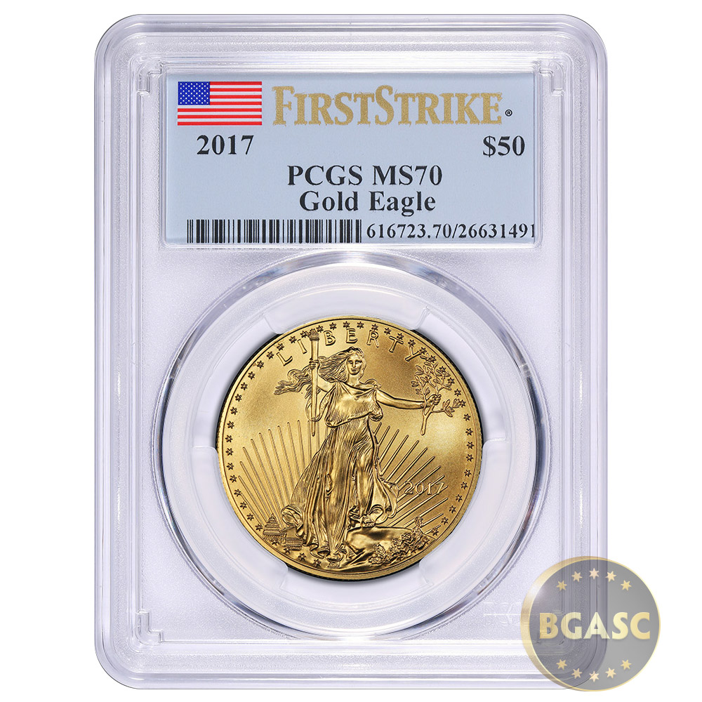 Buy 2017 American Gold Eagle Coin PCGS Graded MS70 First Strike - Special Order | Buy Gold And ...